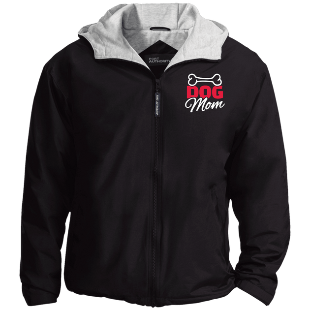 Dog Mom with Bone Embroidered Port Authority Team Jacket | Designs by ...